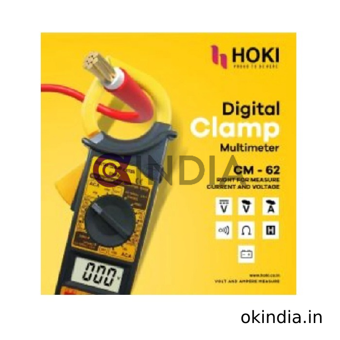 HOKI CM-62 CLAMP METER FOR AC/DC DIGITAL MULTIMETER 2000 COUNTS HOKI ...